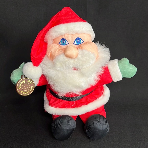 Cuddle Wit Creation | Toys | Vintage Nylon Santa Claus Puffy Plush ...